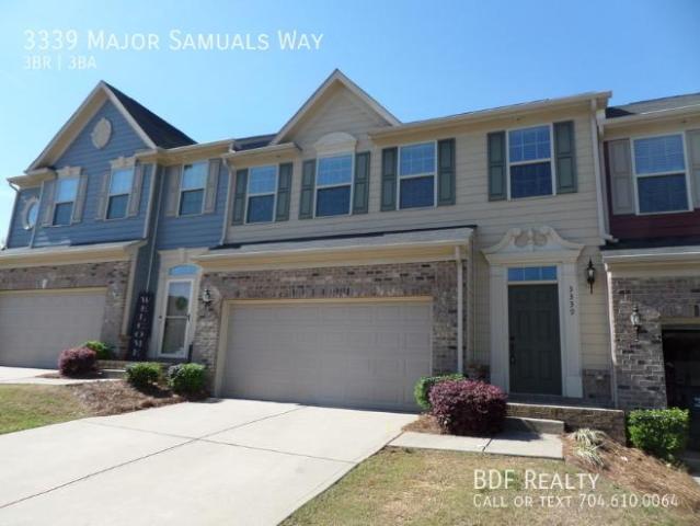 3 Br, 3 bath, Townhouse/Brownstone/RowHouse 3339 Major Samuals Way