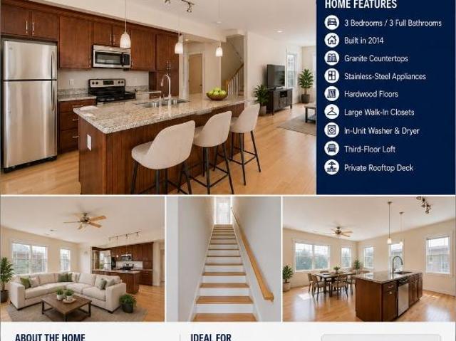 3 Br, 3 bath, Condo 1325 Porter Street