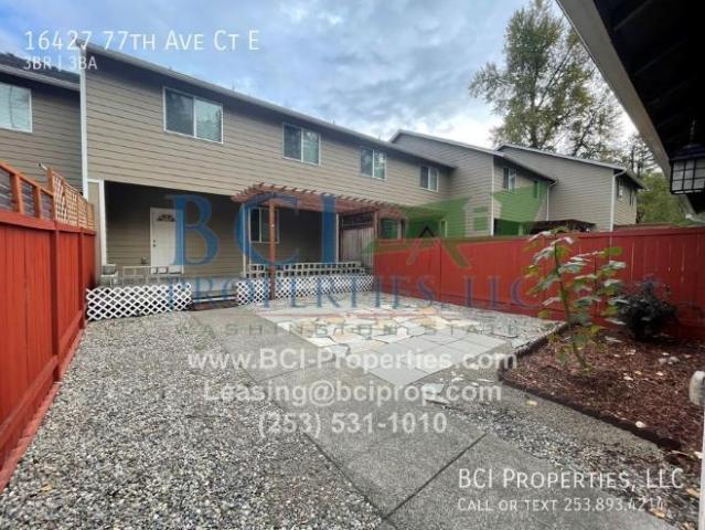 3 Br, 3 bath, Single Family 16427 77th Ave Ct E