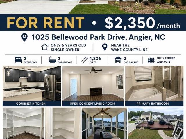 3 Br, 3 bath, Single Family 1025 Bellewood Park Dr