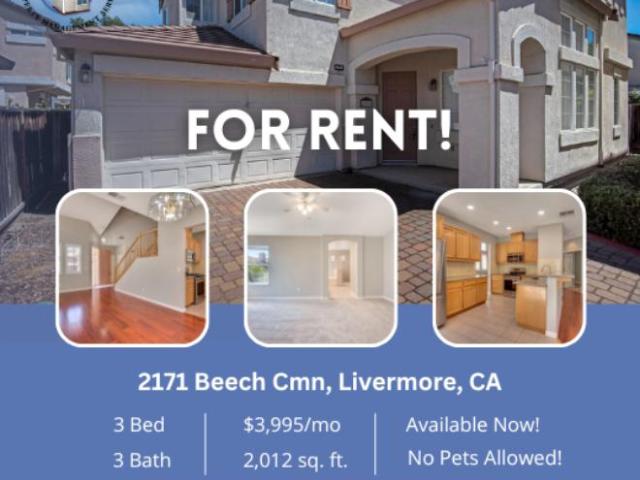 3 Br, 3 bath, Single Family 2171 Beech Cmn