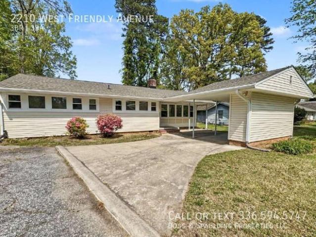 3 Br, 3 bath, Single Family 2210 West Friendly Ave