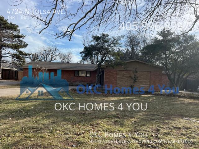 3 BR, 3 BA Apartment 4724 N Tulsa Ave Oklahoma City, OK 73112