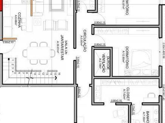 3 dormitórios + escritório, suíte, closet, churrasq, terraço, 2 vagas