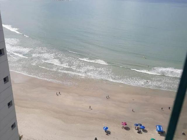 3 dormitórios. Frente ao mar, Guarujá andar alto. Mobiliado