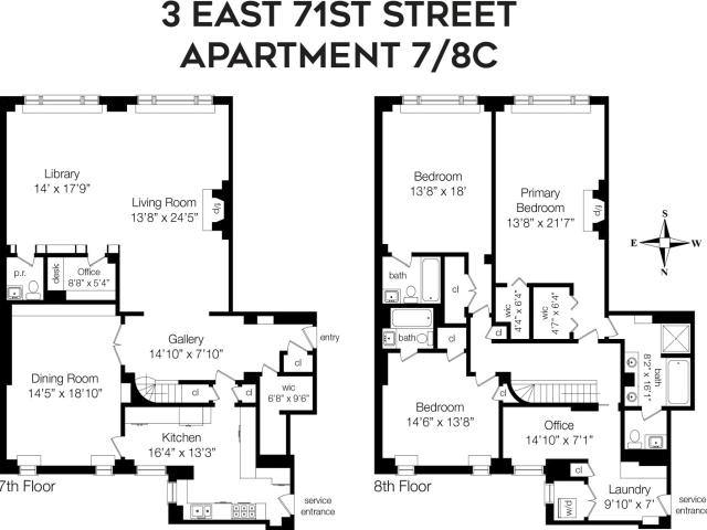 3 East 71st Street, Unit 7/8C