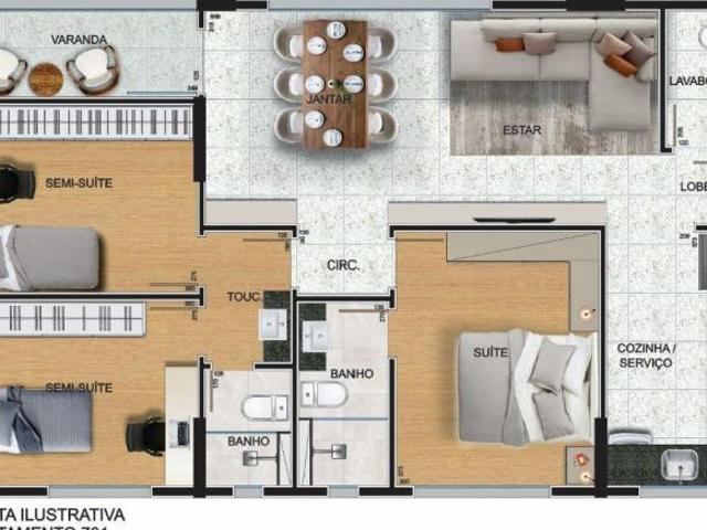 3 Quartos, suite | Savassi | Entrega Set/2026 | Minas Tenis Clube a 50 Metros