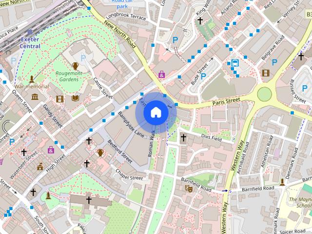 Roman Walk, Princesshay, Exeter