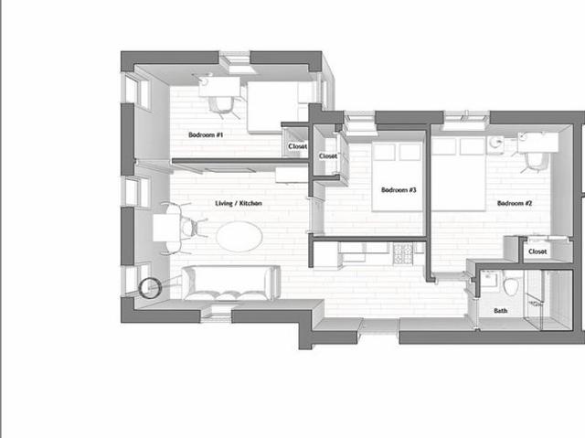 3BR APARTMENT FOR RENT — CAPITOL HILL, DC