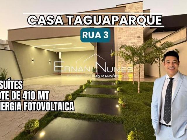 TAGUAPARQUE RUA 3 4 QUARTOS 4 SUÍTES ENERGIA FOTOVOLTAICA LAZER