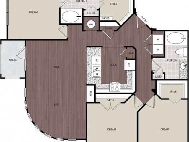 Tallgrass Village 3 Bedroom Apartment for Rent at 3350 Amador Rd, Fort Worth, TX 76177