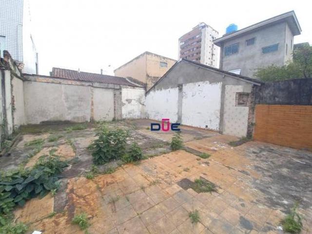 Tereeno para venda no bairro do Embaré, Santos