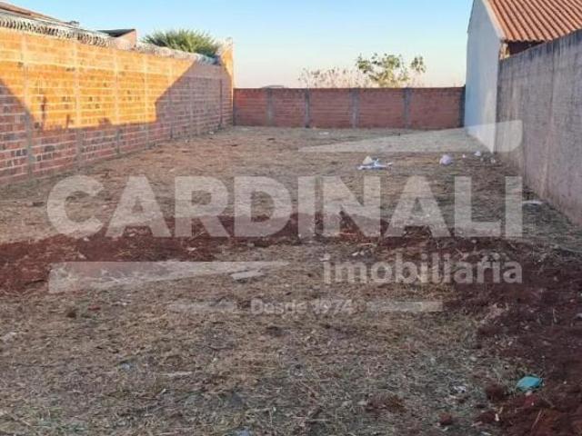 Terreno murado com portão, plano pronto para construir