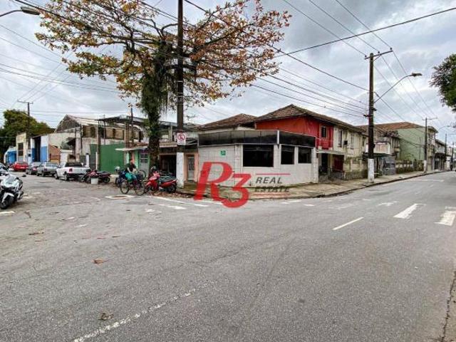 Terreno à venda, 350 m² por R$ 1.500.000,00 Macuco Santos/SP
