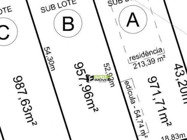 Terreno Maravilhoso! São quase 960 m² de área com topografia totalmente plana