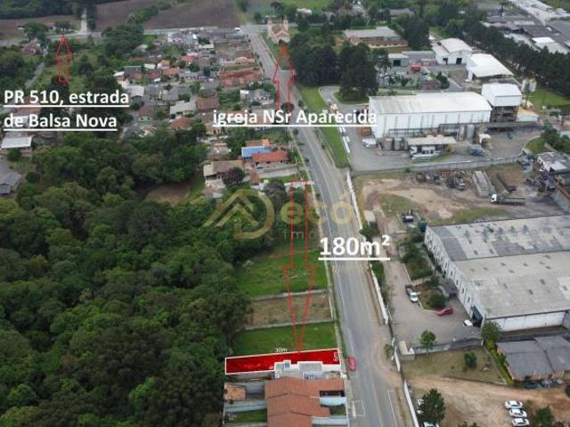 Terreno medindo 6m X 30m 180m² Novo Horizonte, Campo Largo/PR
