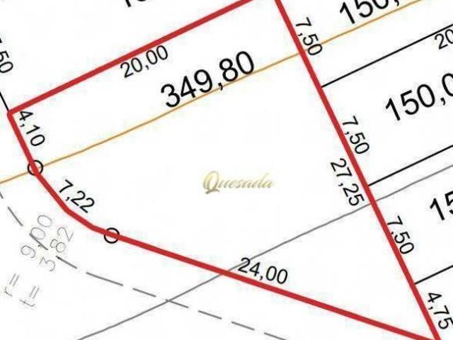 Terreno misto à venda, 349,80 m², plano, Jardim das Araras, Indaiatuba