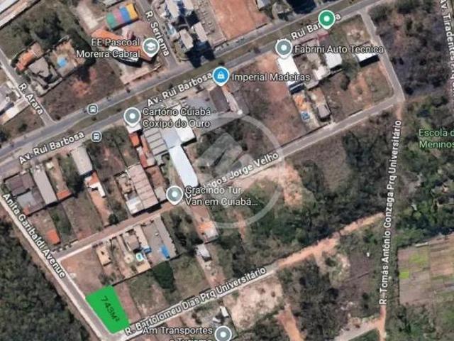 Terreno no Bairro Jardim Universitário com 743m3