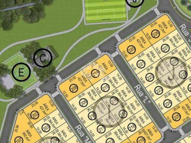 Terreno no Condomínio Cidade Universitária Eco Village à venda de 427m² no Bairro Camobi em Santa Ma