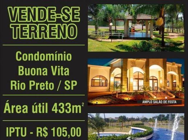 Terreno no Condomínio Buona Vita