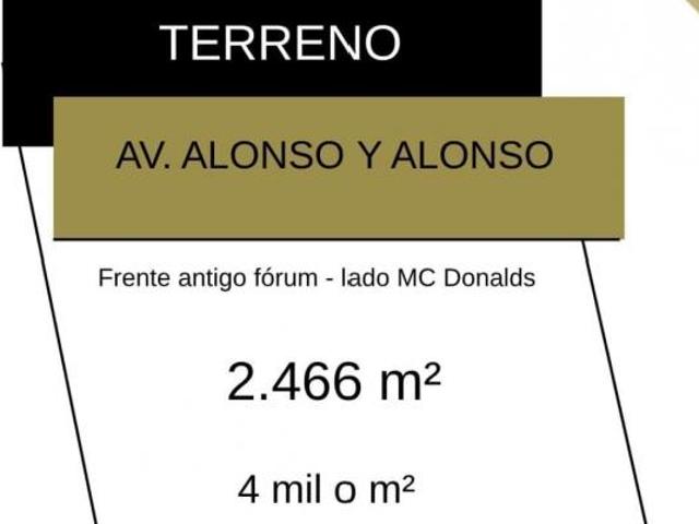 Terreno Av. Alonso Y Alonso por 4 mil o m² 2.466 m²