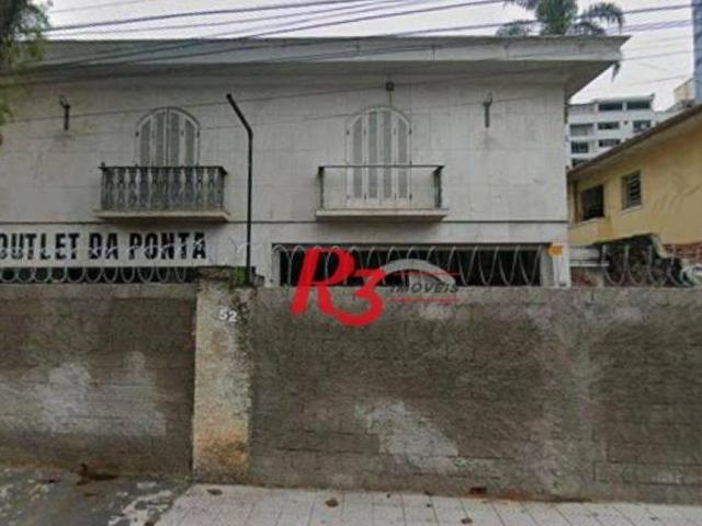 Terreno à venda, 1059 m² por R$ 10.060.000,00 Ponta da Praia Santos/SP