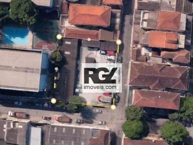 Terreno à venda, 1065 m² por R$ 4.900.000,00 Macuco Santos/SP