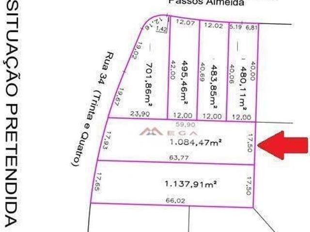 Terreno à venda, 1084 m² por R$ 2.879.990 Loteamento Villa Bella Jardim America Paulínia/SP