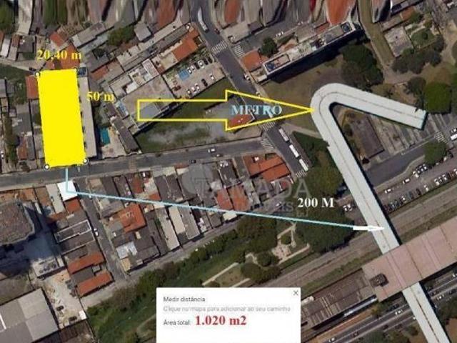 Terreno à venda, 1020 m² por R$ 7.600.000,00 Vila Esperança São Paulo/SP