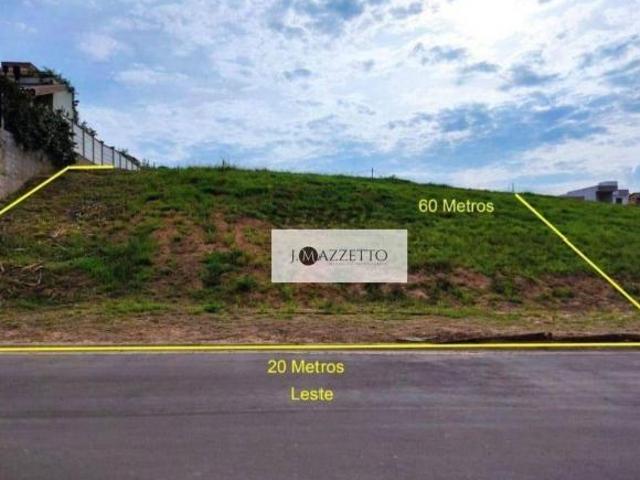 Terreno à venda, 1200 m² por R$ 585.000,00 Condomínio Quintas da Terracota Indaiatuba/SP