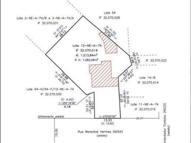 Terreno à venda, 1213 m² por R$ 6.000.000,00 Centro Cívico Curitiba/PR