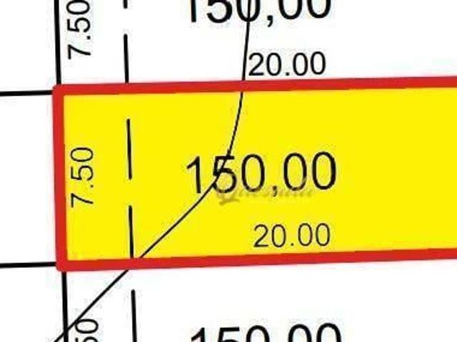 Terreno à venda, 150 m² por R$ 195.000,00 Jardim Paulista 3 Indaiatuba/SP