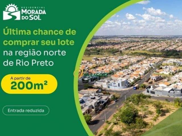 Terreno à venda, 200 m² por R$ 77.400,00 Residencial Morada do Sol São José do Rio Preto/SP
