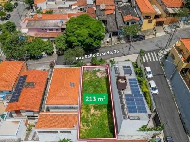 Terreno à venda, 213 m² Sumaré São Paulo/SP