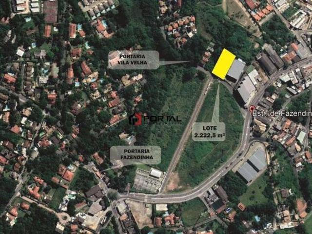 Terreno à venda, 2222 m² por R$ 1.650.000 Granja Viana Carapicuíba/SP