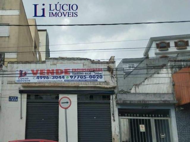 Terreno à venda, 240 m² por R$ 430.000,00 Parque Oratório Santo André/SP