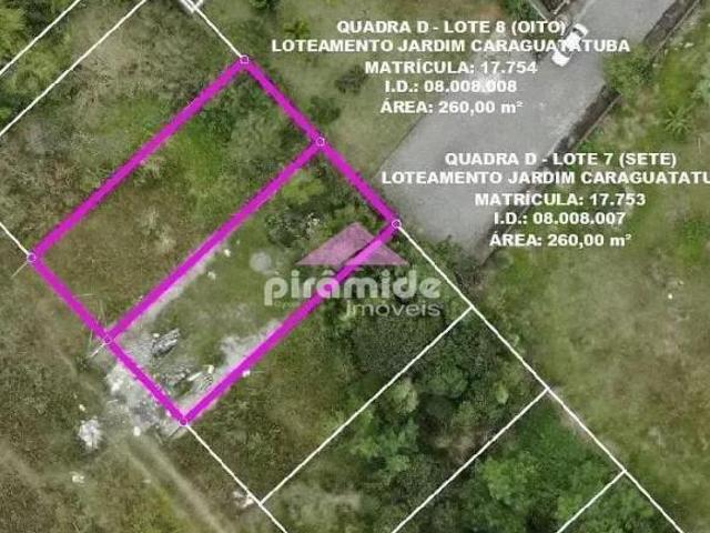 Terreno à venda, 260 m² por R$ 375.000,00 Massaguaçu Caraguatatuba/SP