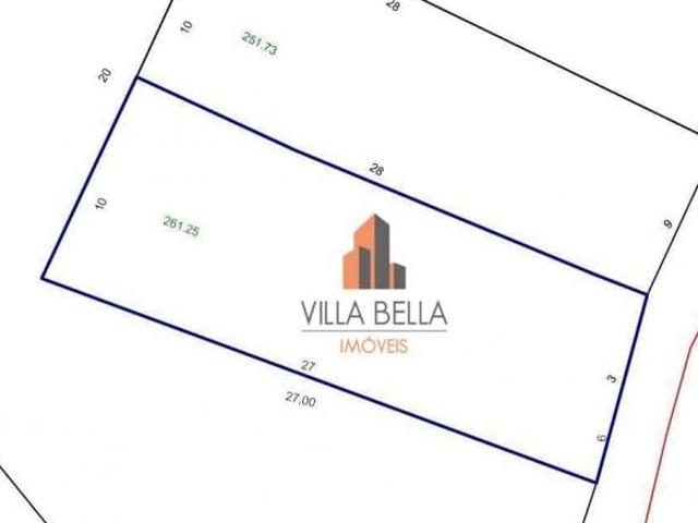 Terreno à venda, 261 m² por R$ 679.000,00 Vila Guiomar Santo André/SP