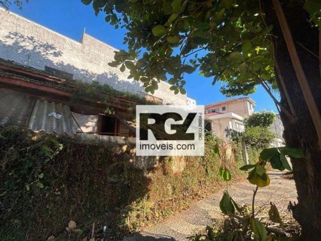 Terreno à venda, 272 m² por R$ 2.200.000,00 Embaré Santos/SP