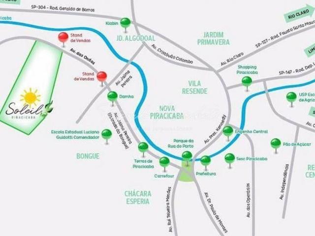 Terreno à venda, 286 m² por R$ 250.000,00 Condominio Soleil Piracicaba/SP