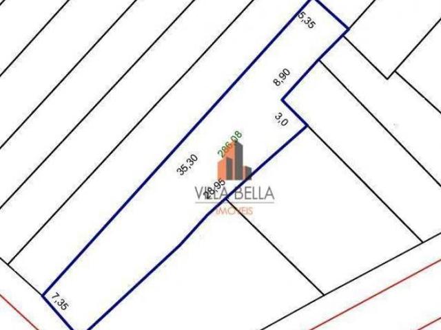Terreno à venda, 286 m² por R$ 799.000,00 Centro Santo André/SP