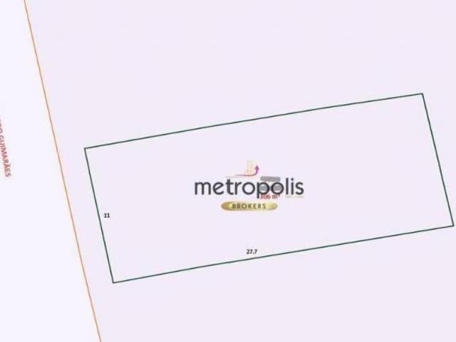 Terreno à venda, 306 m² por R$ 620.000,00 Vila Guarará Santo André/SP