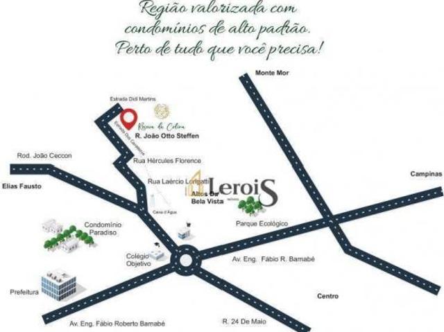 Terreno à venda, 300 m² por R$ 345.000,00 Condomínio Colinas do Mosteiro de Itaici Indaiatuba/SP