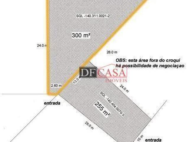 Terreno à venda, 300 m² por R$ 400.000,00 Itaquera São Paulo/SP