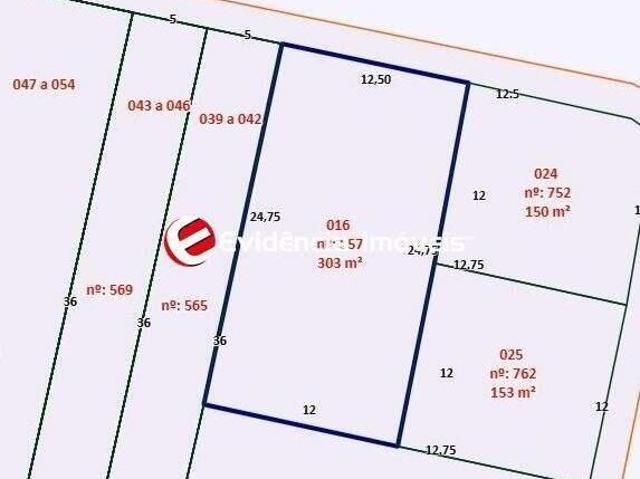 Terreno à venda, 303 m² por R$ 980.000,00 Vila Scarpelli Santo André/SP