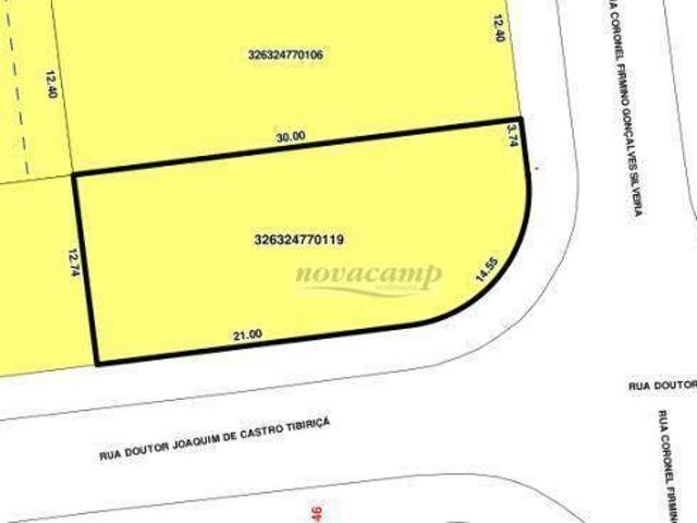 Terreno à venda, 365 m² por R$ 438.000,00 Parque São Quirino Campinas/SP