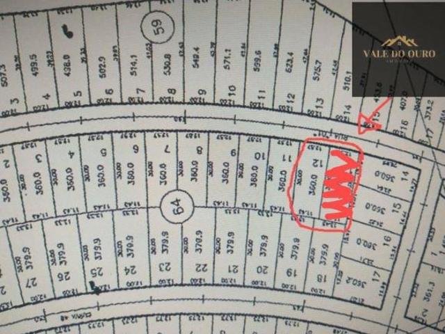 Terreno à venda, 360 m² por R$ 65.000,00 São Pedro Esmeraldas/MG