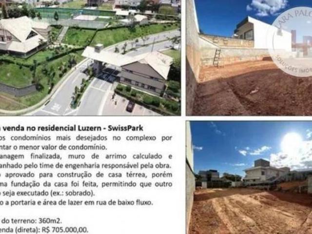 Terreno à venda, 360 m² por R$ 748.000,00 Swiss Park Campinas/SP