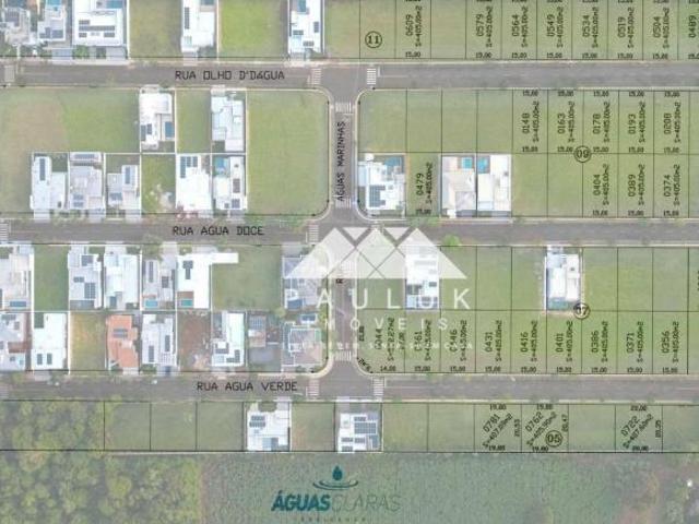 Terreno à venda, 405 m² por R$ 413.100,00 Condomínio Águas Claras Foz do Iguaçu/PR