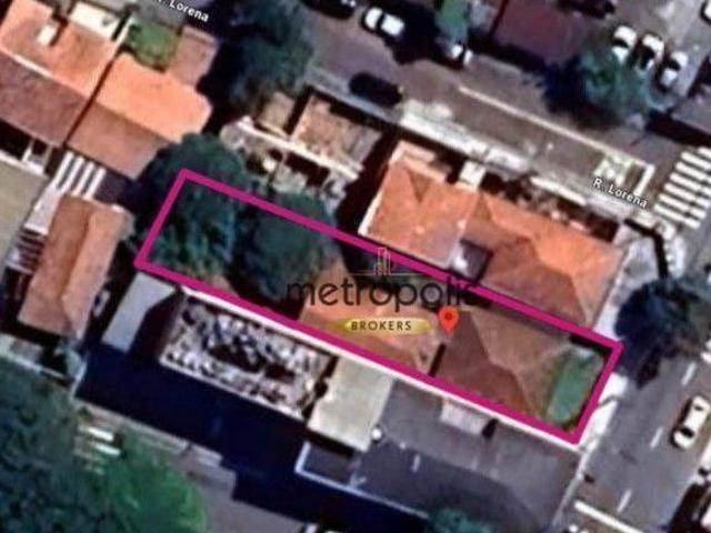 Terreno à venda, 400 m² por R$ 1.600.000,00 Vila Bastos Santo André/SP